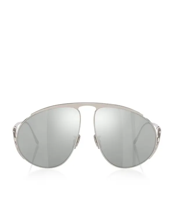 Loewe Hillock Aviator Sunglasses - Silver