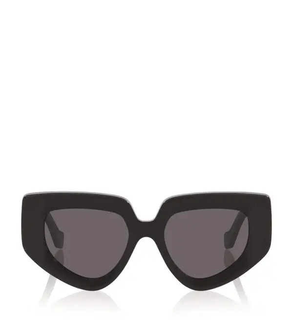 Loewe Anagram Diamond Silhouette Sunglasses - Black