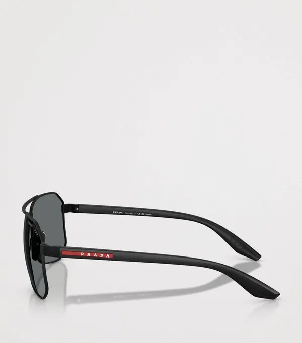 Prada Metal Geometric Sunglasses