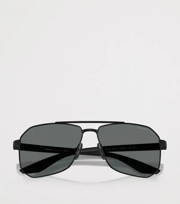 Prada Metal Geometric Sunglasses