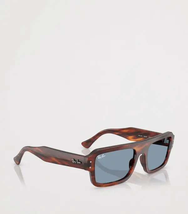 Ray-ban Flacko Rectangle Sunglasses - Blue