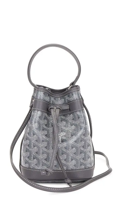 FWRD RENEW Goyard Petit Flot Mini Bucket Bag - Grey
