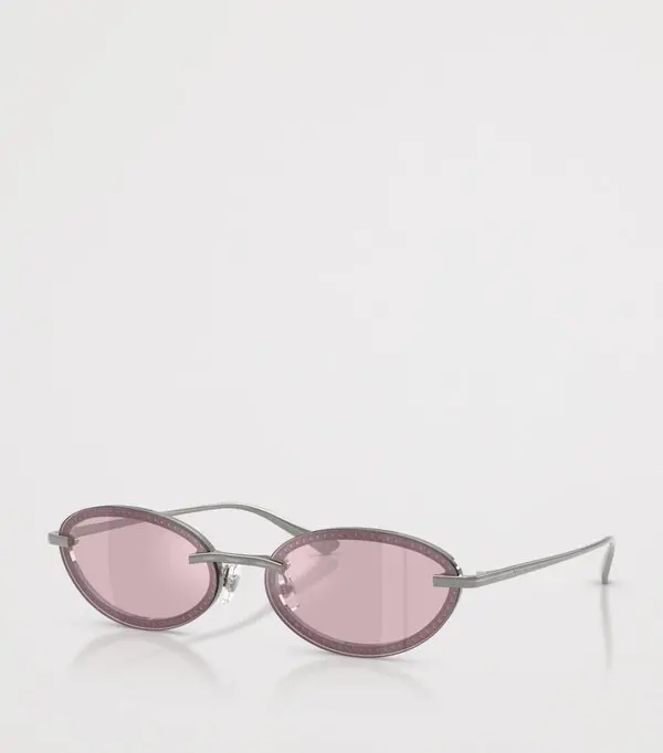 JIMMY CHOO Oval Sunglasses