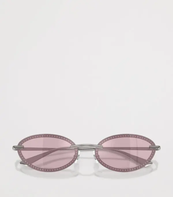 JIMMY CHOO Oval Sunglasses