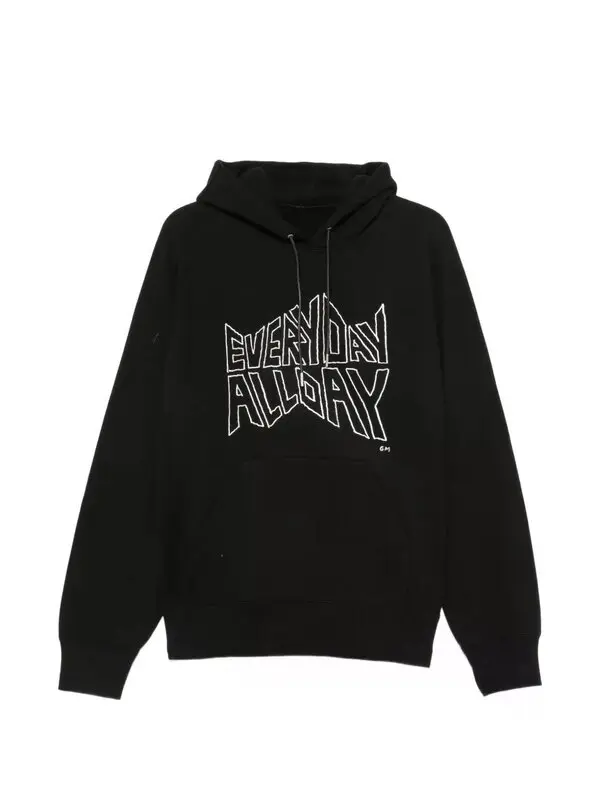 Sacai X Geoff Mcfetridge Graphic Hoodie - Black