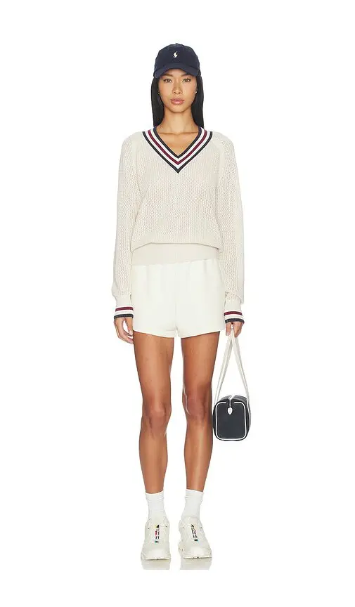 Varley Maurice V Neck Sweater - Cream