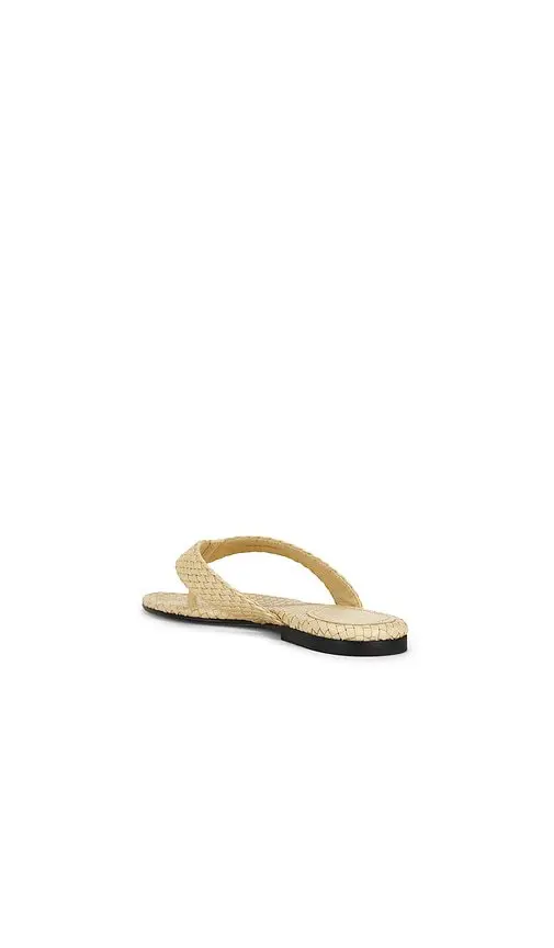 Vince Lotus Woven Leather Sandal - Beige