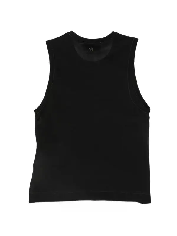 AMI Paris Logo Embroidered Tank Top
