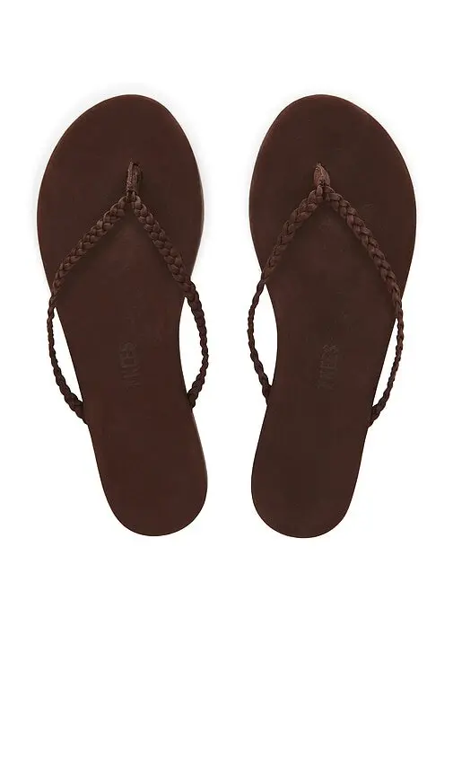 Tkees Lily Braid Sandal Thong Silhouette With Braided Straps
