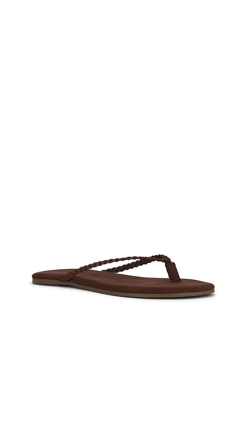 Tkees Lily Braid Sandal Thong Silhouette With Braided Straps