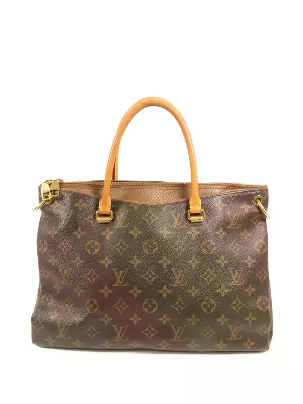 LOUIS VUITTON Pallas Mm Monogram Tote Bag - Brown