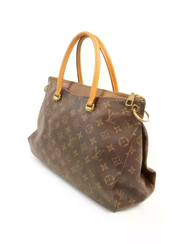 LOUIS VUITTON Pallas Mm Monogram Tote Bag - Brown