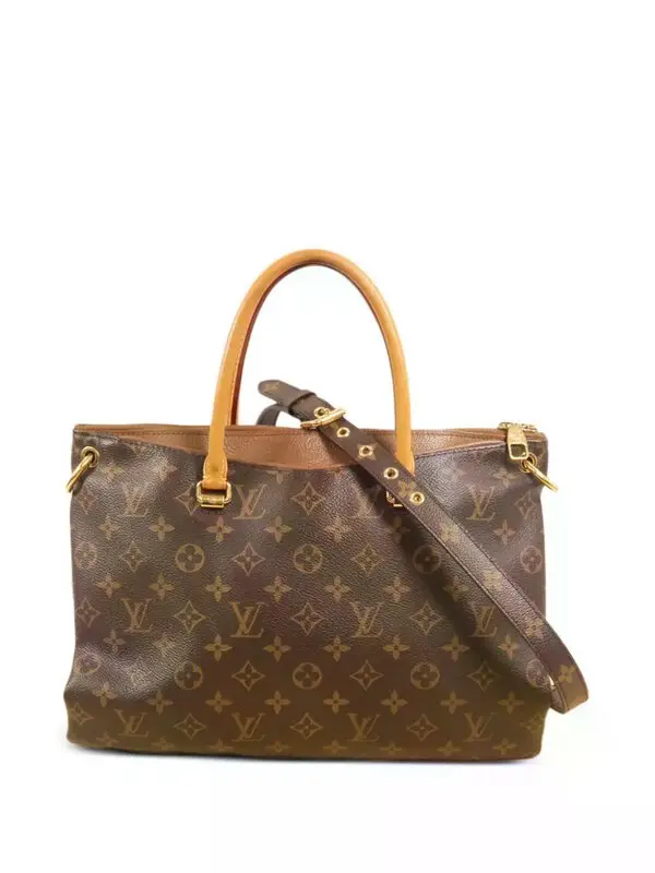 LOUIS VUITTON Pallas Mm Monogram Tote Bag - Brown