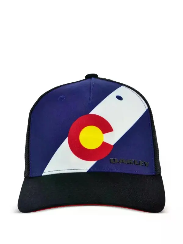 Oakley Colorado Flag Motif Trucker Cap - Black