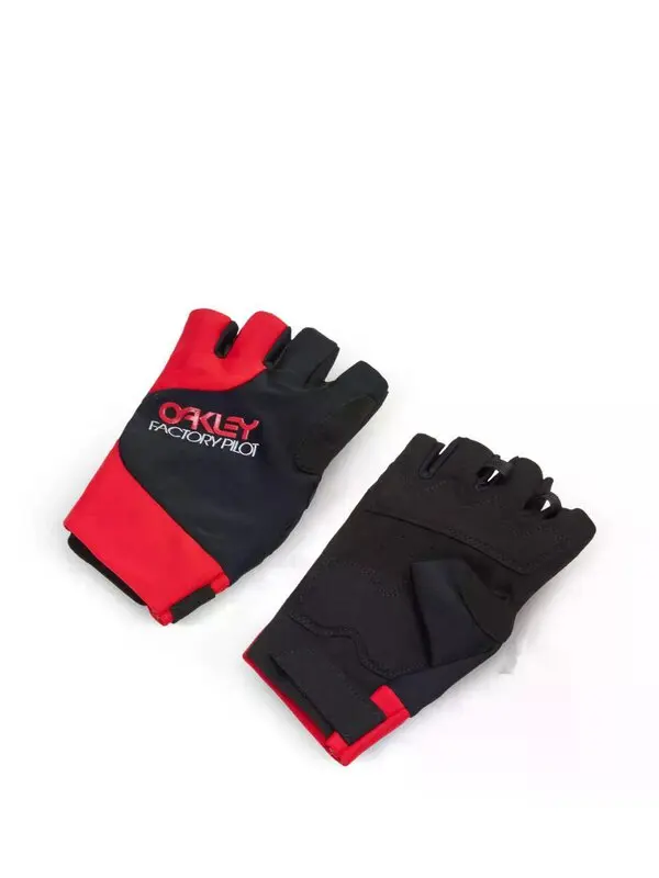 Oakley Pilot Fingerless Gloves - Red