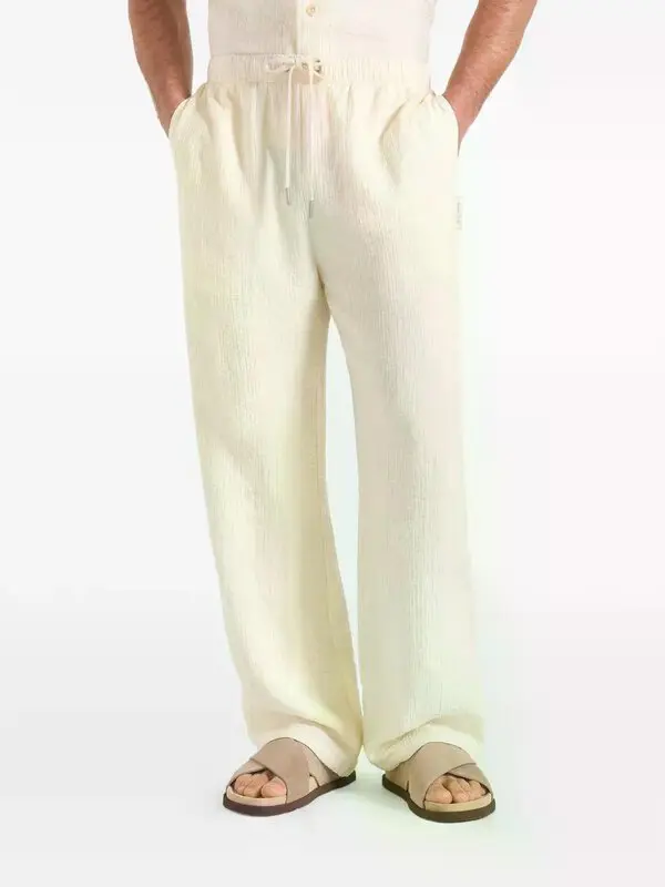 Manière De Voir Addison Textured Drawstring Trousers