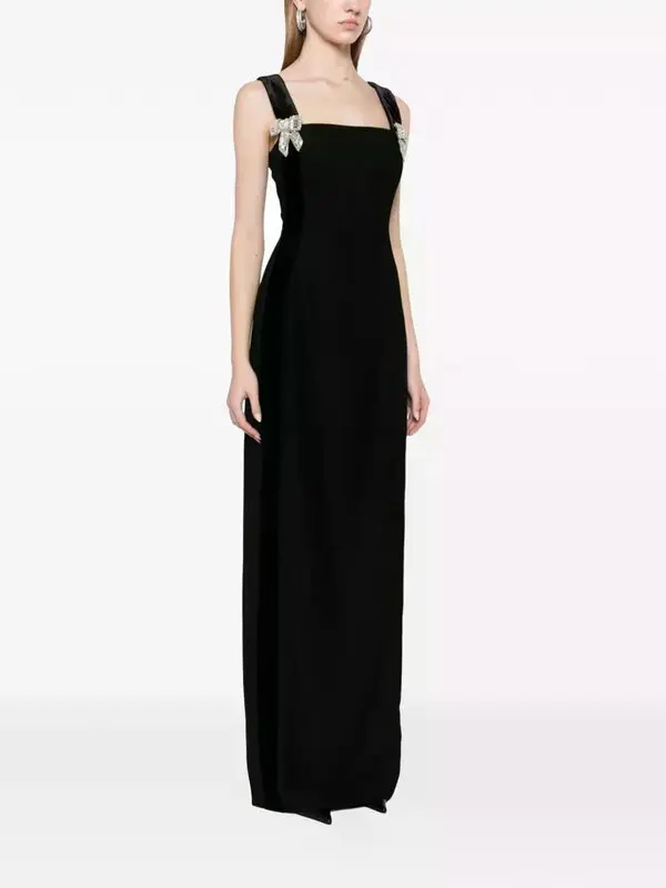 DINA MELWANI Crystal Embellished Gown