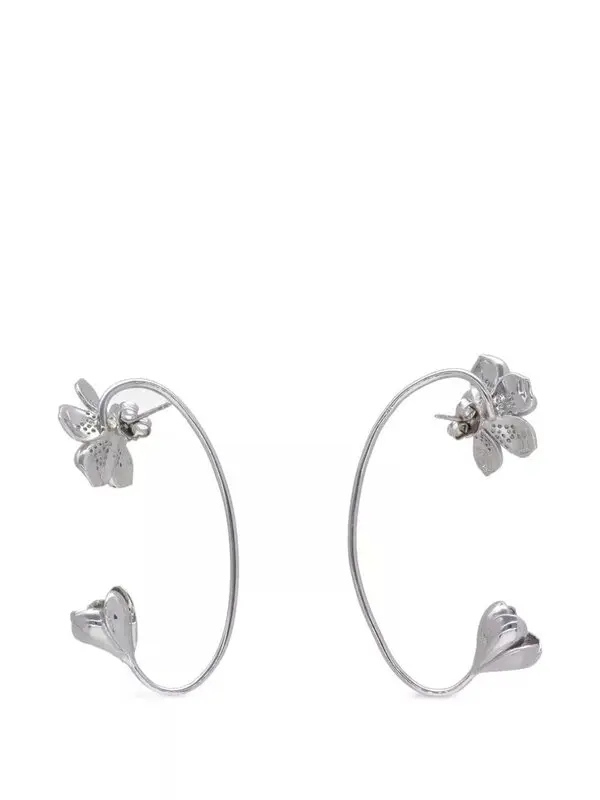 Vintage Floral Motif Jewellery Set - Silver