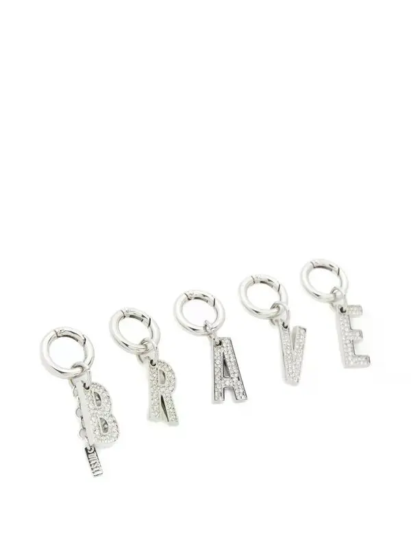 DIESEL® Crystal-embellished Letter Charms