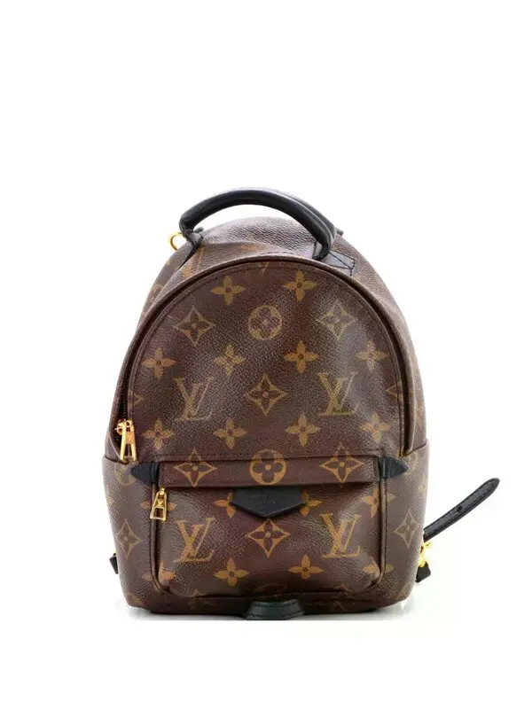 LOUIS VUITTON Palm Springs Monogram Canvas Mini Backpack - Brown