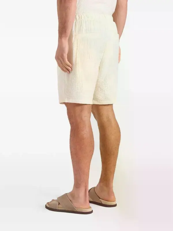 Manière De Voir Maniere De Voir Textured Drawstring Shorts