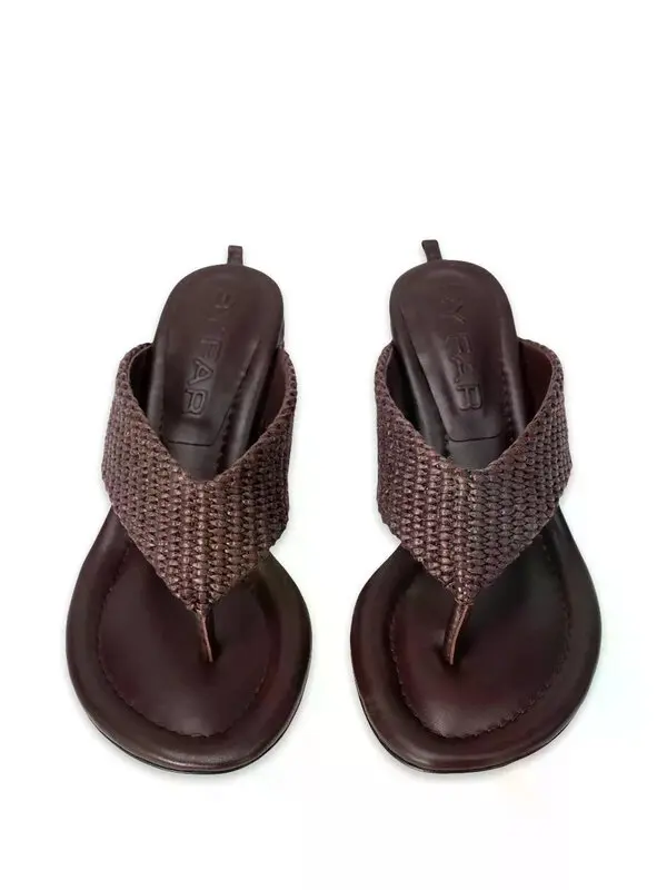 By Far Dasha Raffia-woven Mules