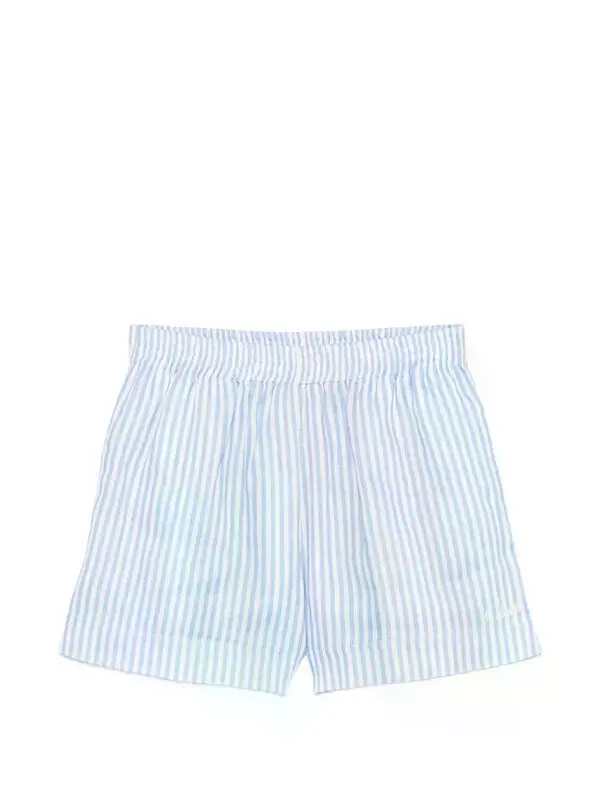 MC2 SAINT BARTH Meave Striped Elasticated-waist Shorts - Blue