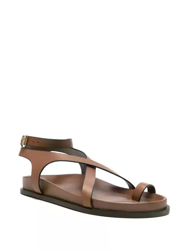 A.emery Jalen Flat Sandals - Brown