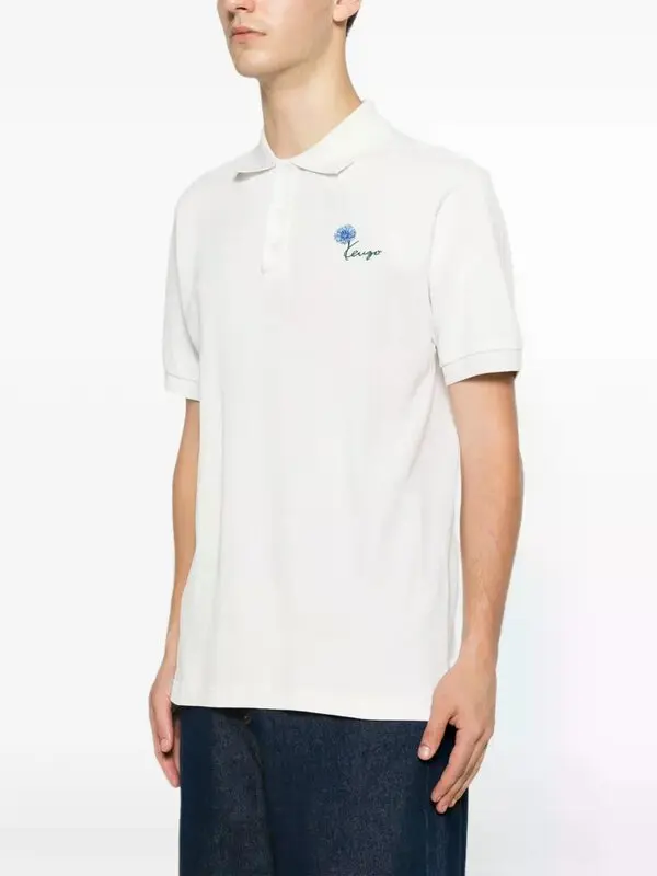 Kenzo Floral-embroidered Polo Shirt