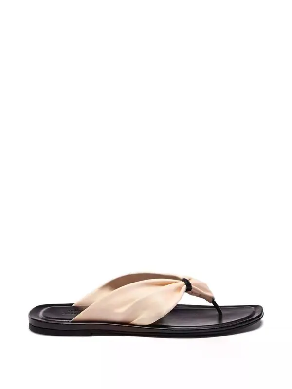 Loulou De Saison Leather Sandals - Neutrals