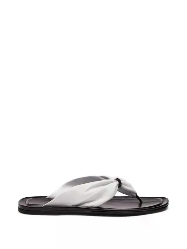 Loulou De Saison Nappa-leather Knot Sandals - White