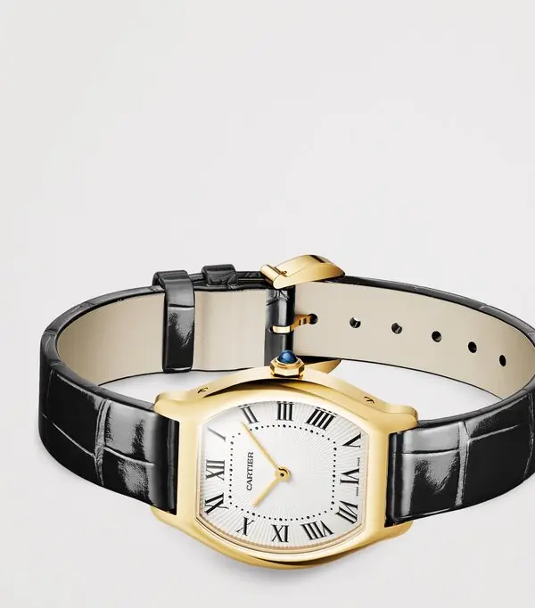 Cartier Tortue Yellow And Diamond Watch