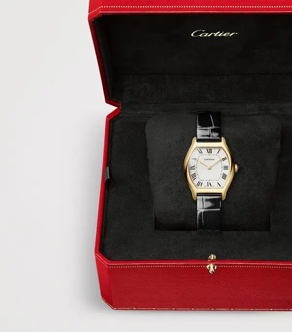 Cartier Tortue Yellow And Diamond Watch