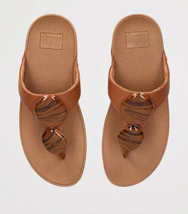 Fitflop Marble Stone Lulu Toe-post Sandals - Beige