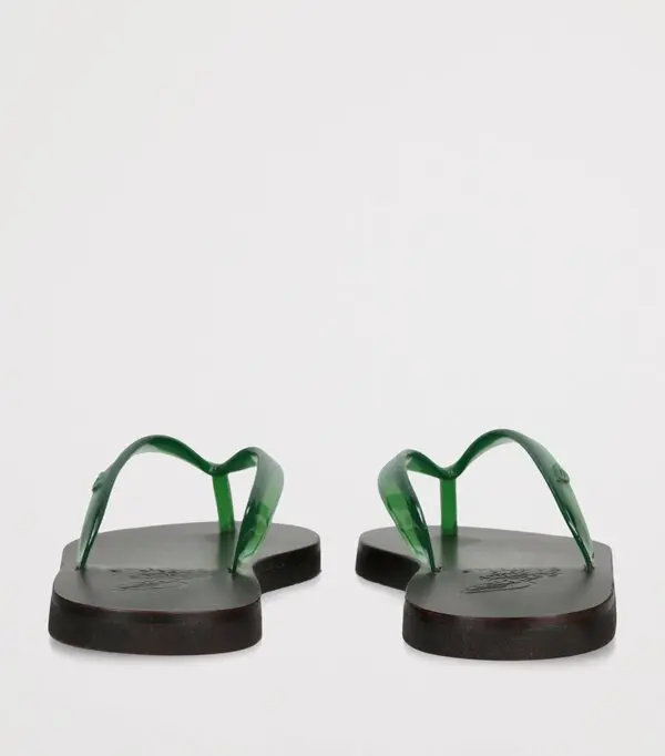 ANCIENT GREEK SANDALS Saionara Jelly Flip Flops - Green