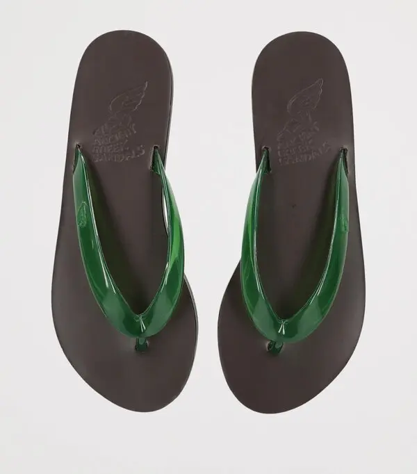ANCIENT GREEK SANDALS Saionara Jelly Flip Flops - Green