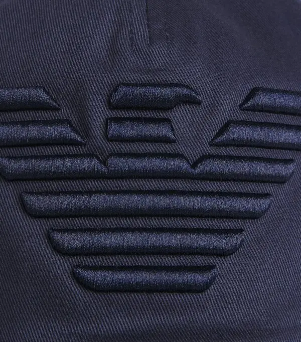 Emporio Armani Cotton Eagle Baseball Cap