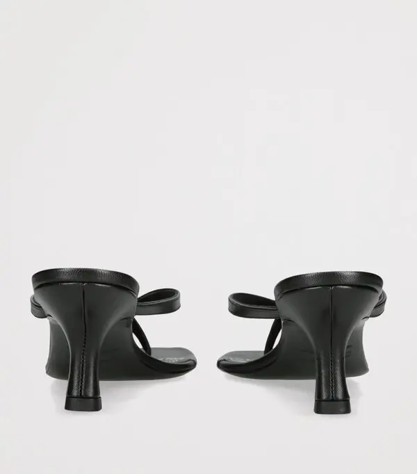 Staud Freja Kitten Heel Sandals - Black