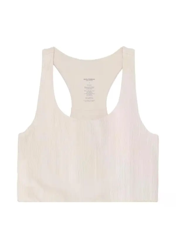 GIRLFRIEND COLLECTIVE Paloma Ribbed Sports Bra - Neutrals