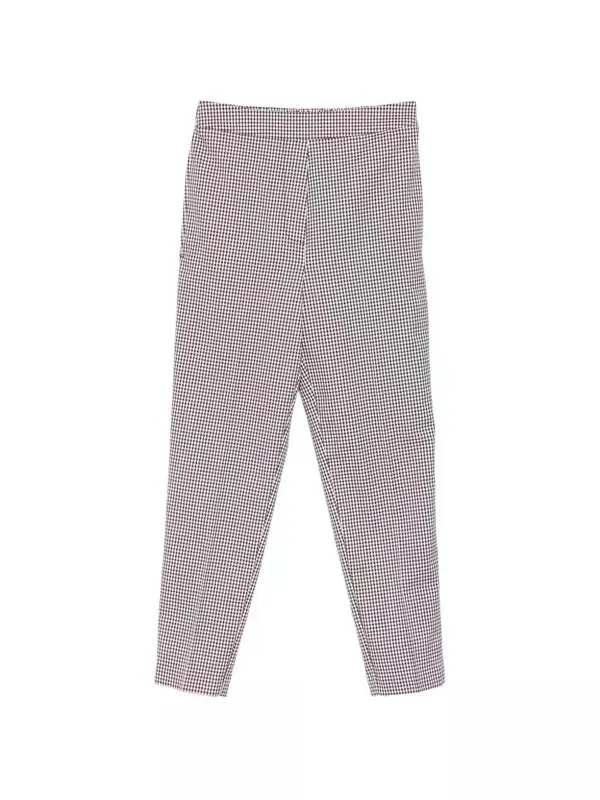 CARLA G. Checked Cropped Trousers