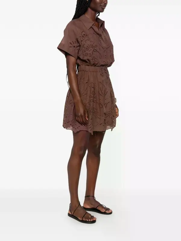 ERMANNO FIRENZE Broderie Anglaise Mini Dress