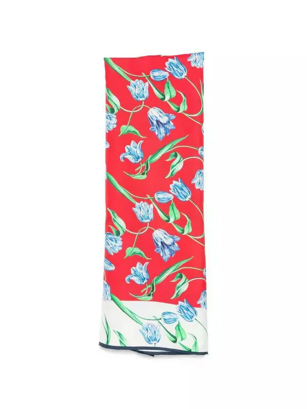 Kenzo Floral-print Silk Scarf