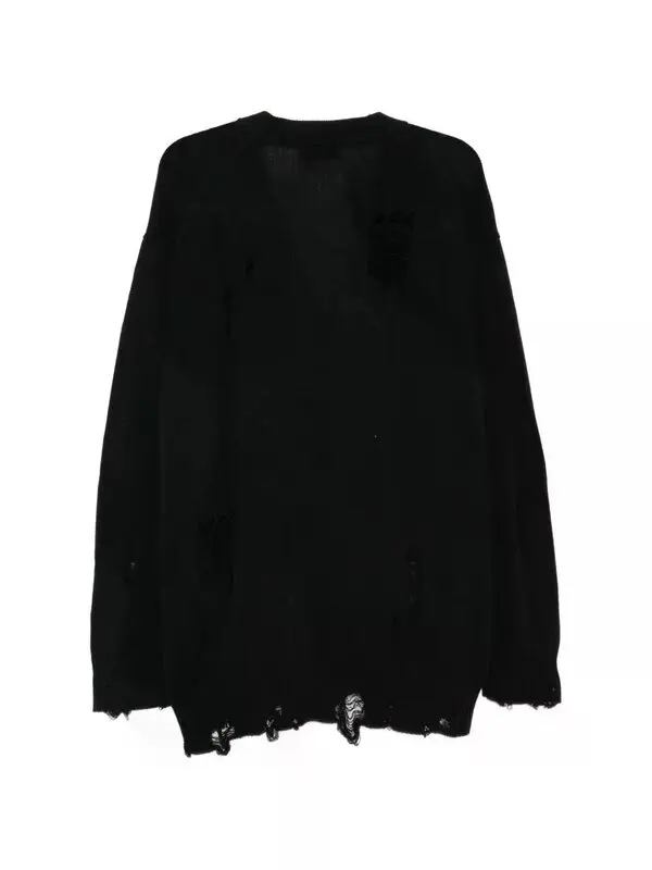 Yohji Yamamoto Distressed Button-up Cardigan
