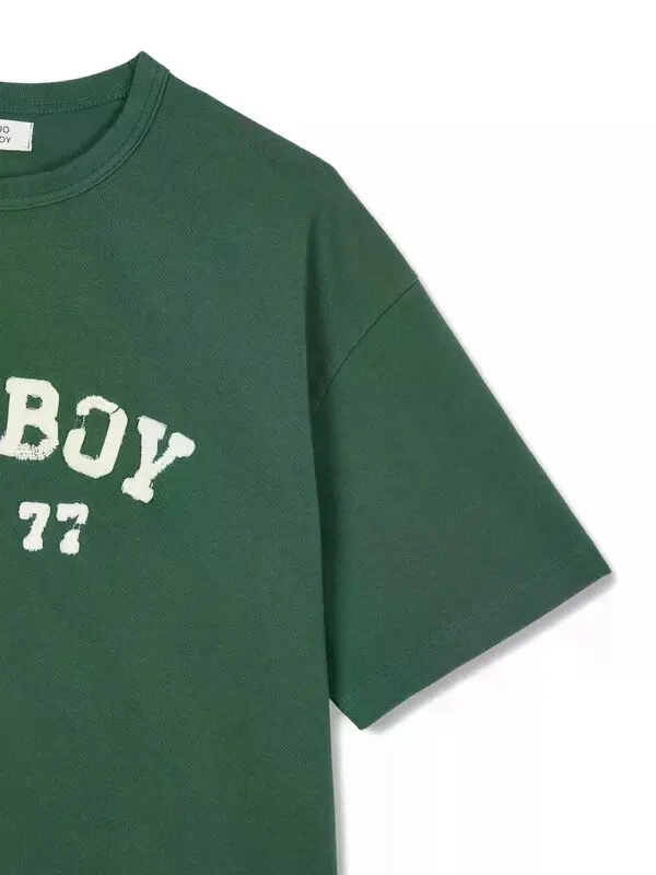 STUDIO TOMBOY Embroidered Logo-print T-shirt