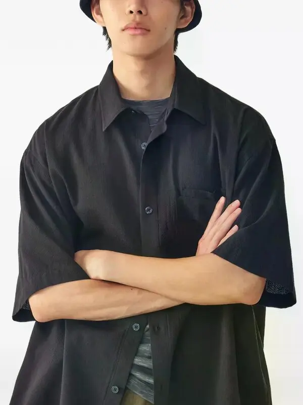 STUDIO TOMBOY Short-sleeved Chest-pocket Shirt