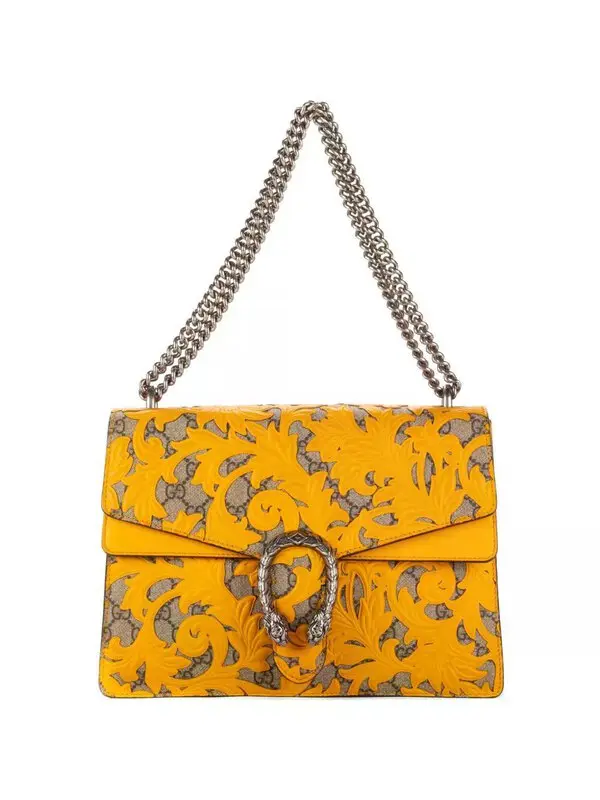 Gucci Dionysus Arabesque Gg Supreme Shoulder Bag - Yellow