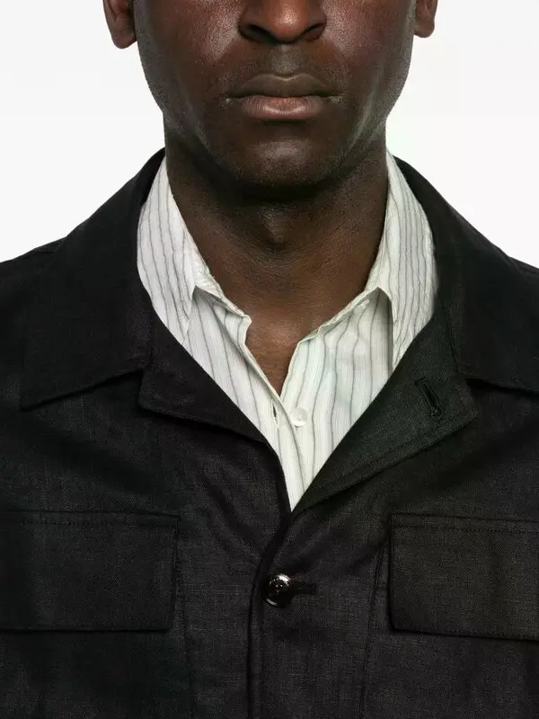 MICHAEL COAL Flap-pocket Button-up Jacket