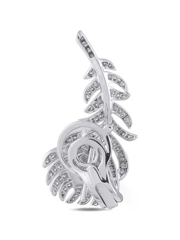 Boucheron Plume De Paon Diamond Earrings