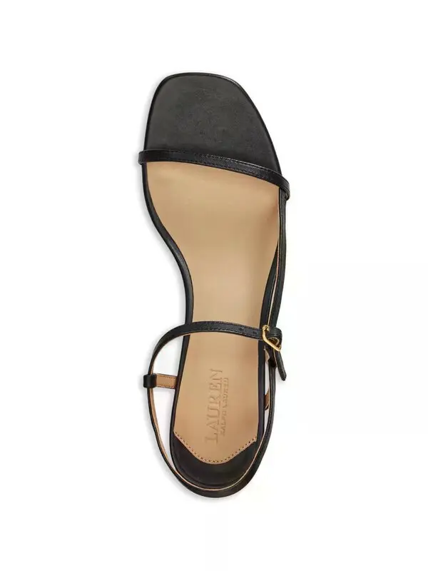 Ralph Lauren Lainee Leather Sandals - Black