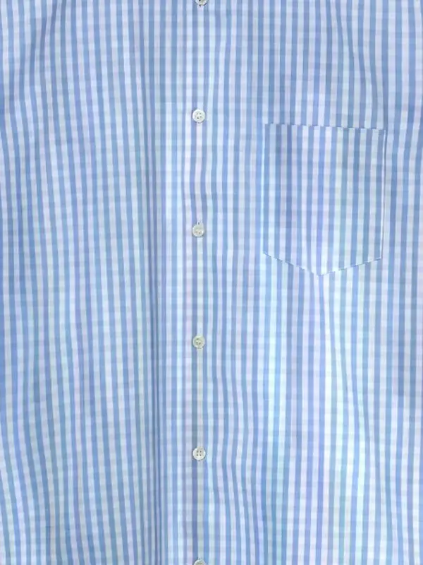 Comme Des Garçons Gingham-check Shirt - Blue